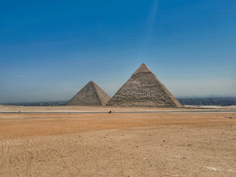 Egyptian pyramids stock photo. Image of temple, badlands - 340645638
