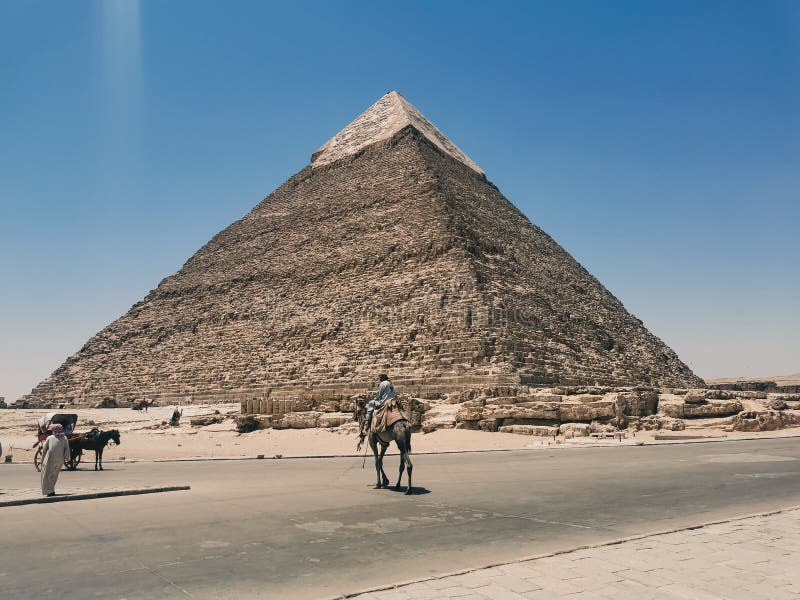 Egyptian pyramids editorial image. Image of tower, temple - 340645665