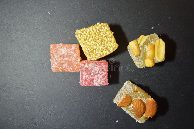 Egyptian Rahat Lokum Natural Oriental Sweets Stock Photo - Image of ...