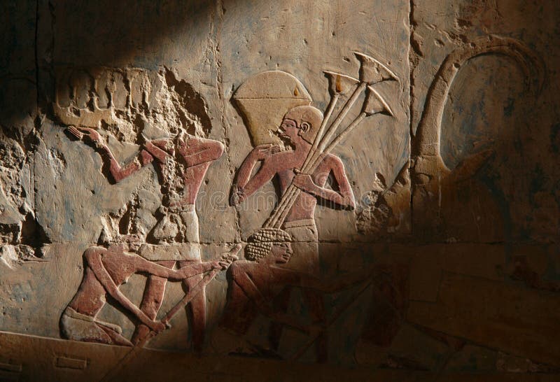 Egyptian Relief stock image. Image of historical, effort - 587931