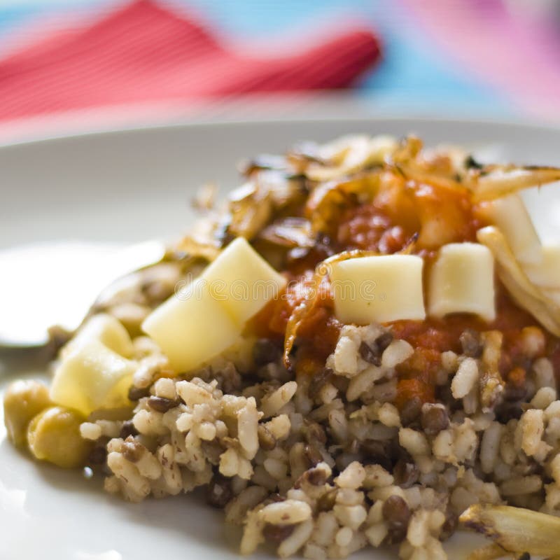 Egyptian rice dish stock image. Image of close, egyptian - 15380425