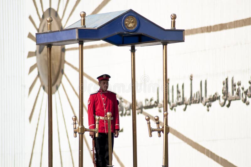 Soldier of Egyptian Republican Guard in Cairo Stadium Editorial Image ...