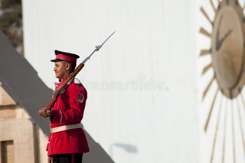 Soldier of Egyptian Republican Guard in Cairo Stadium Editorial Image ...