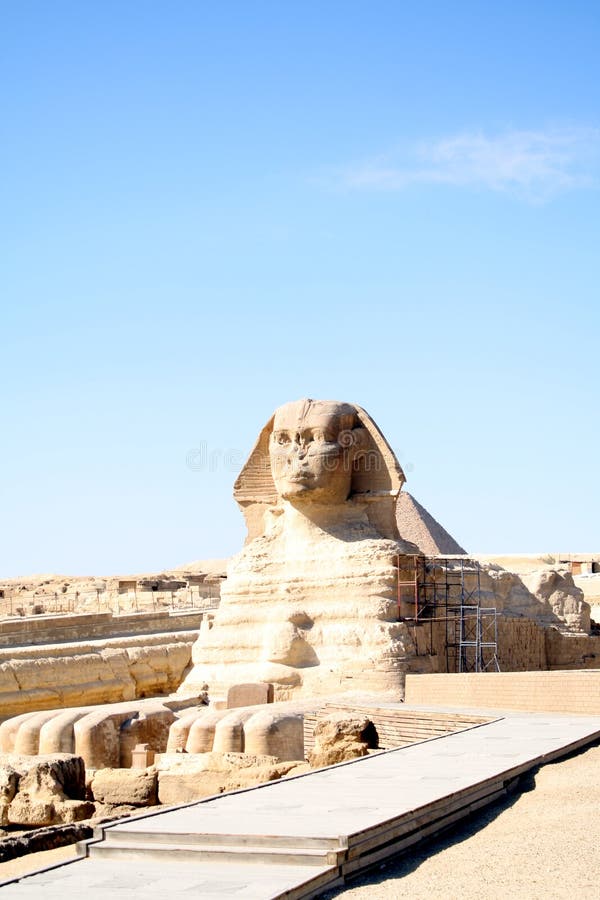 Egyptian sphinx stock image. Image of giza, discovery - 8174757