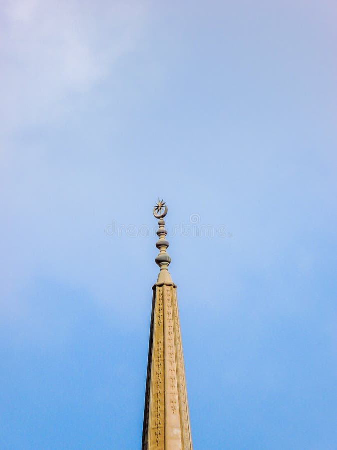 Egyptian Star and Crescent. Stock Image - Image of religion, building ...