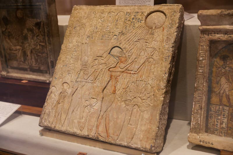 Egyptian Tablet With Hieroglyphics Editorial Stock Image - Image of ...