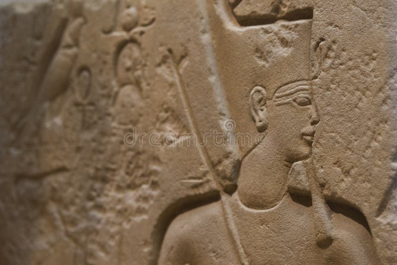 Egyptiska Hieroglyf I Detalj Redaktionell Arkivfoto - Bild av konst ...