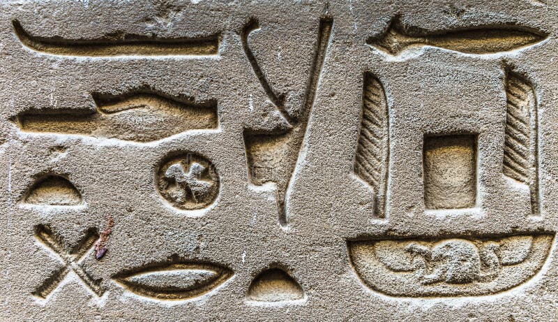 Egyptiska hieroglyphs arkivfoto. Bild av kolonn, arkitektur - 49880170