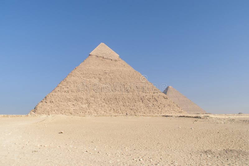 Egyptiska pyramider fotografering för bildbyråer. Bild av civilisation ...