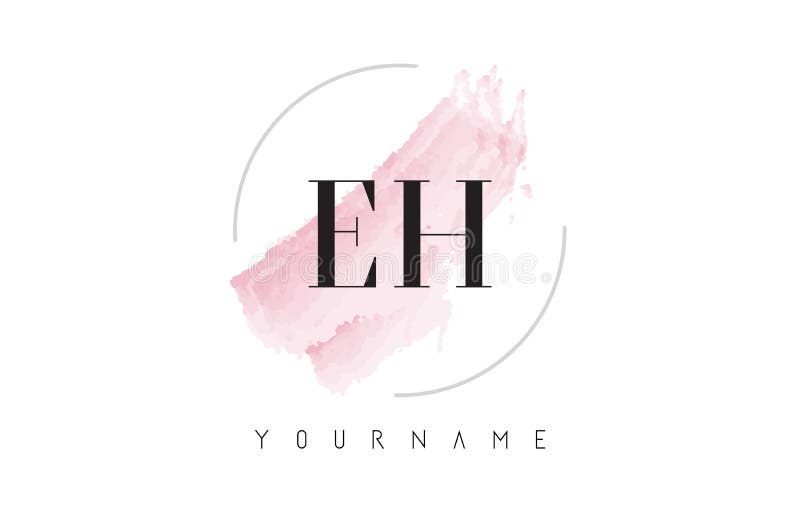 Initial EH Signature Logo Template Vector Stock Vector - Illustration ...