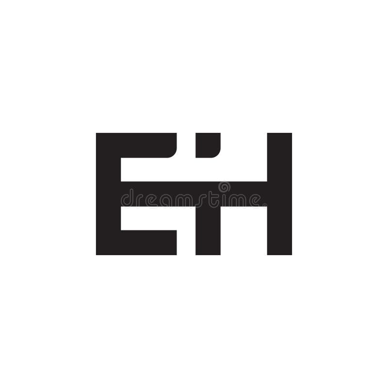 Eh Initial Letter Vector Logo Stock Vector - Illustration of logo ...