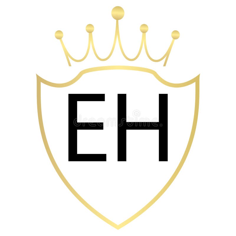 EH Letter Logo Design with Simple Style Stock Vector - Illustration of ...