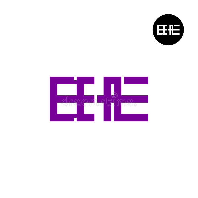 EHE Logo Letter Monogram Design Stock Vector - Illustration of minimal ...