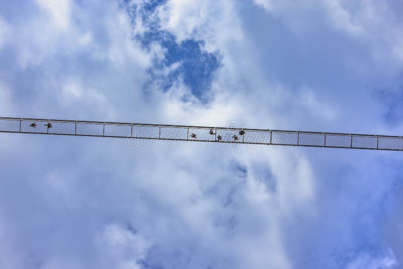 Ehrenberg Suspension Bridge in Tyrol, Austria Stock Image - Image of ...