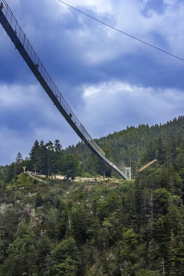 Ehrenberg Suspension Bridge in Tyrol, Austria Stock Photo - Image of ...