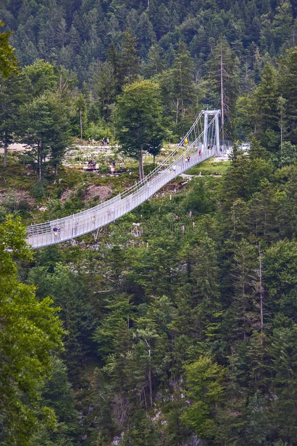 Ehrenberg Suspension Bridge in Tyrol, Austria Stock Image - Image of ...