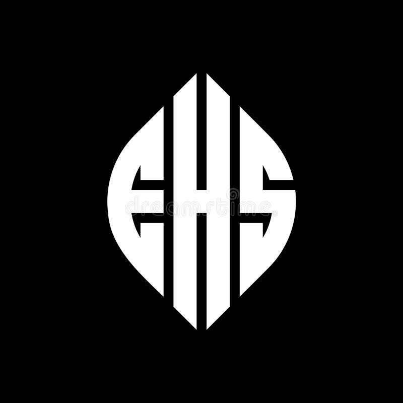 EHS Circle Letter Logo Design with Circle and Ellipse Shape. EHS ...