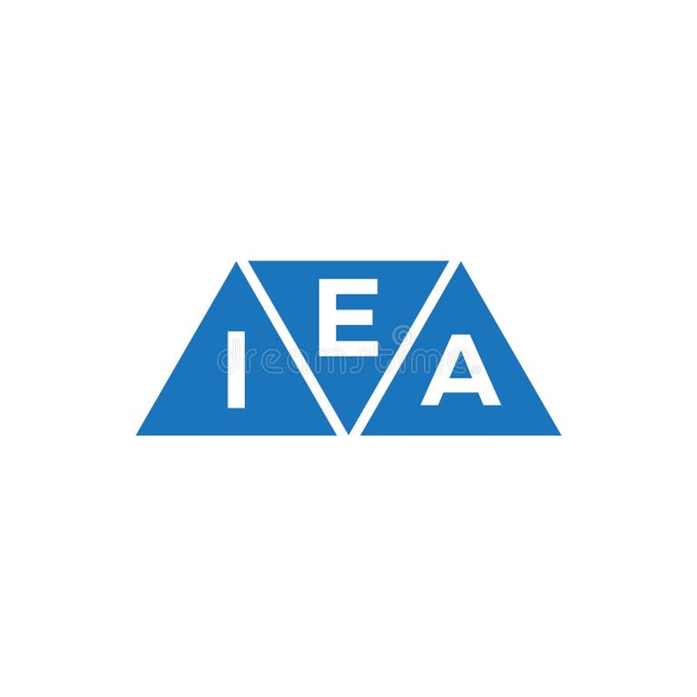 EIA Triangle Shape Logo Design on White Background. EIA Creative ...