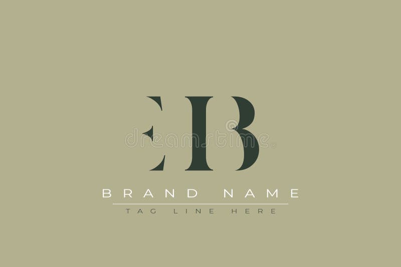 EIB Abstract Letter Logo Design Stock Vector - Illustration of ...