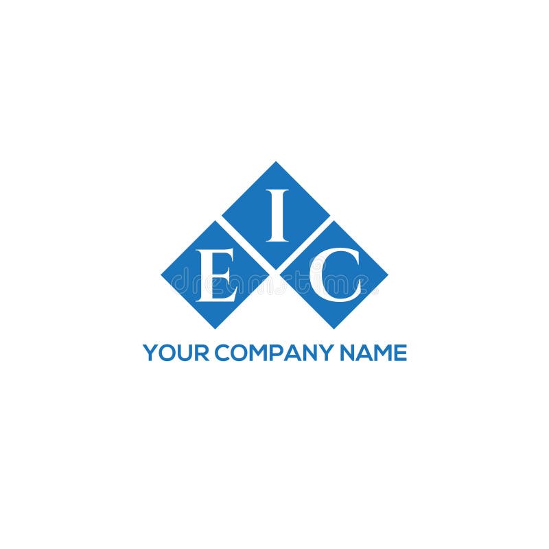 EIC Letter Logo Design on WHITE Background. EIC Creative Initials ...