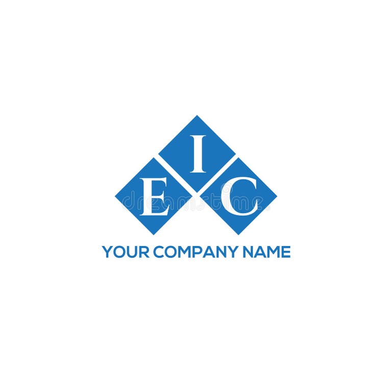 EIC Letter Logo Design on WHITE Background. EIC Creative Initials ...