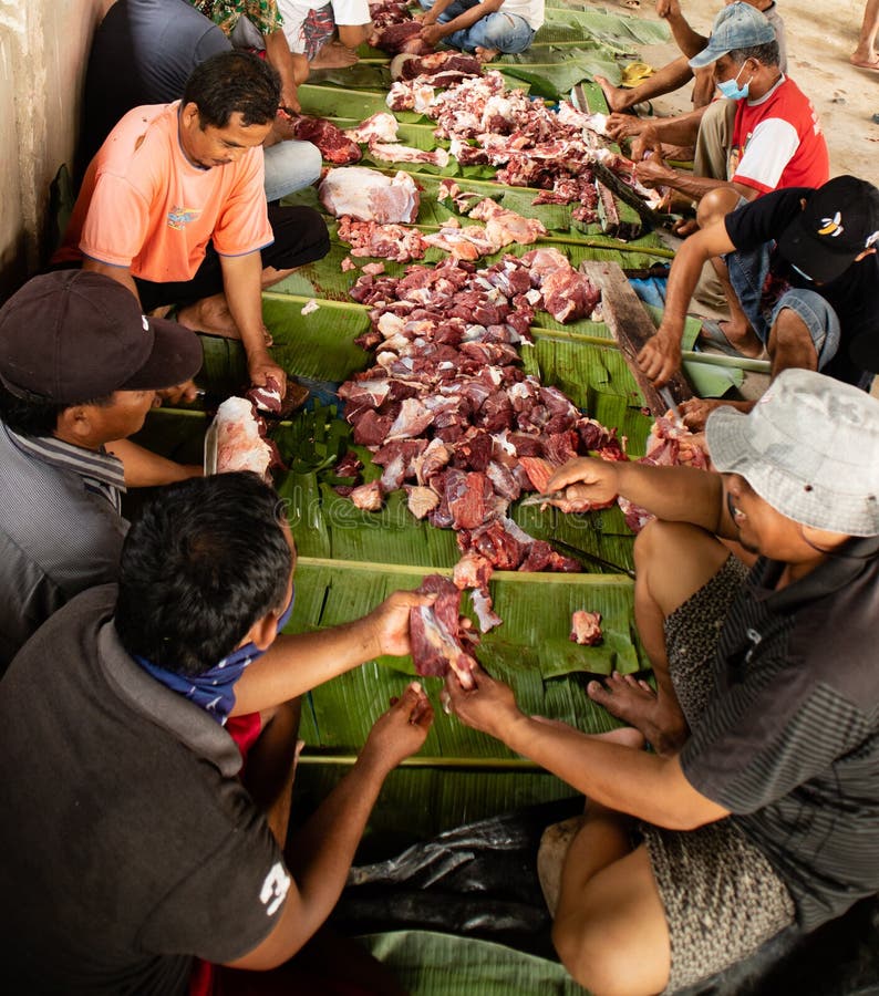 Eid Al-Adha Sacrificial Meat Editorial Stock Photo - Image of meal ...
