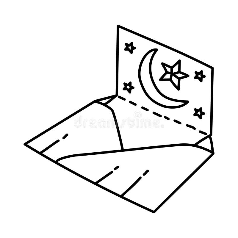 Eid Card Icon. Doodle Hand Drawn or Outline Icon Style Stock Vector ...