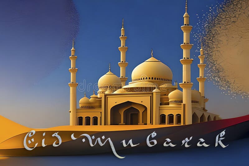 Eid is a Celebration after Fasting and Haj Stock Photo - Image of ...