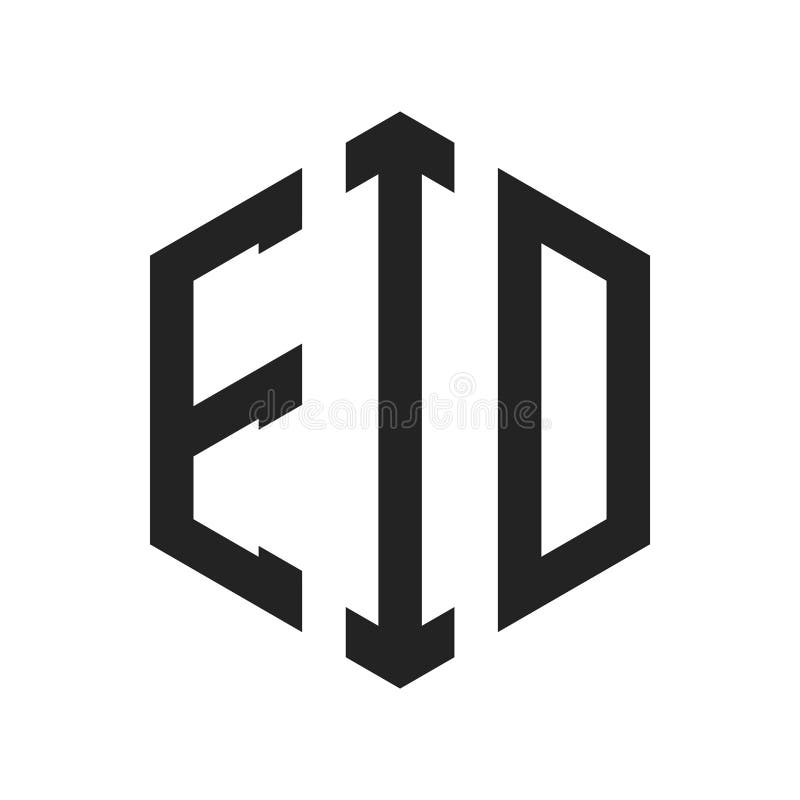 EID Logo Design. Initial Letter EID Monogram Logo Using Hexagon Shape ...