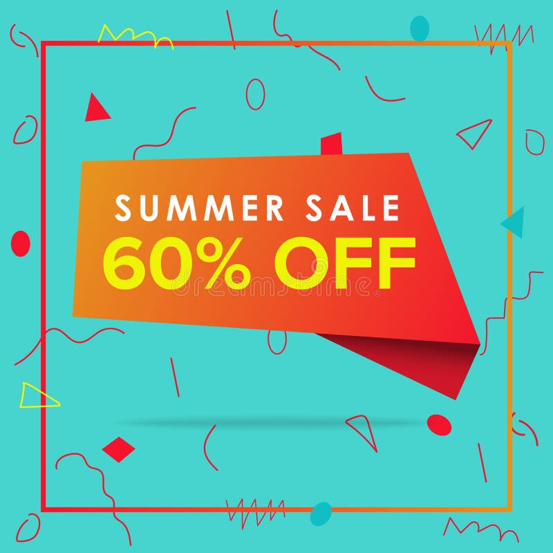 Summer Sale Banner Template, Promo Design Template for Your Seasonal ...