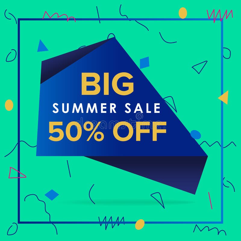 Summer Sale Banner Template, Promo Design Template for Your Seasonal ...