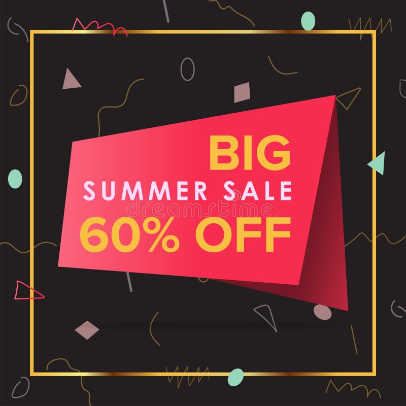 Summer Sale Banner Template, Promo Design Template for Your Seasonal ...