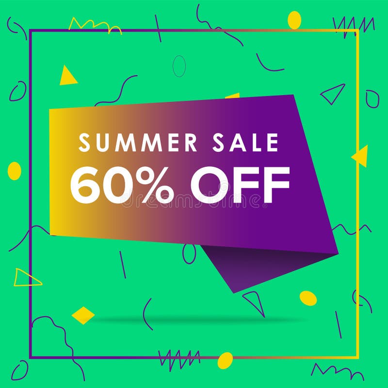 Summer Sale Banner Template, Promo Design Template for Your Seasonal ...