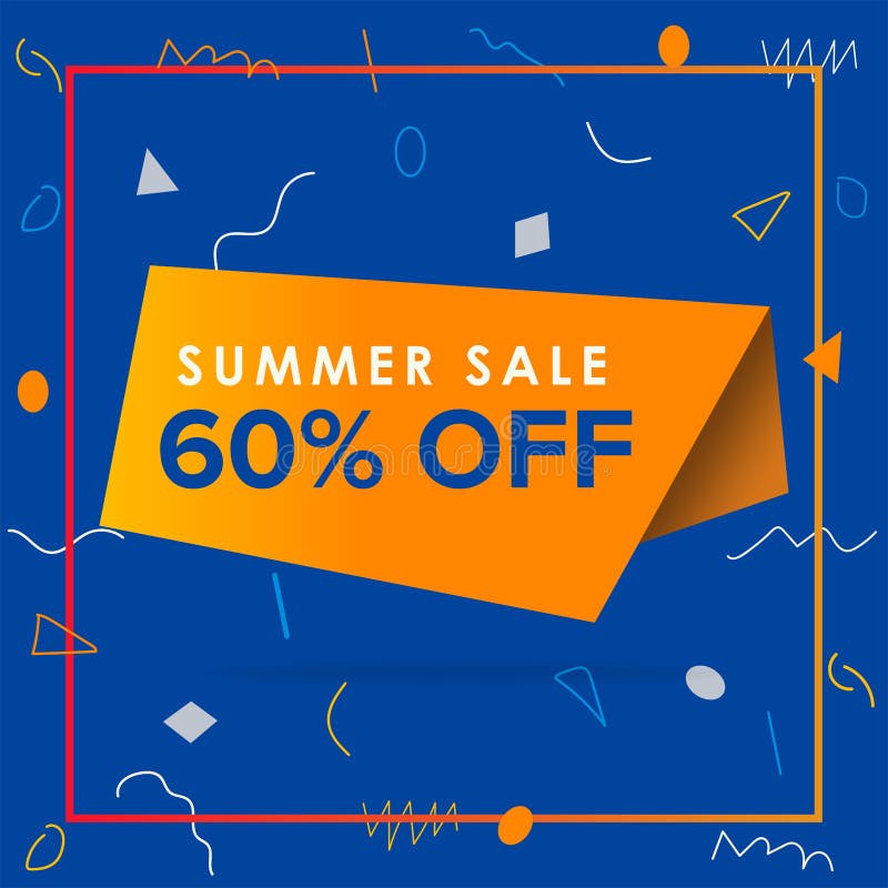 Summer Sale Banner Template, Promo Design Template for Your Seasonal ...
