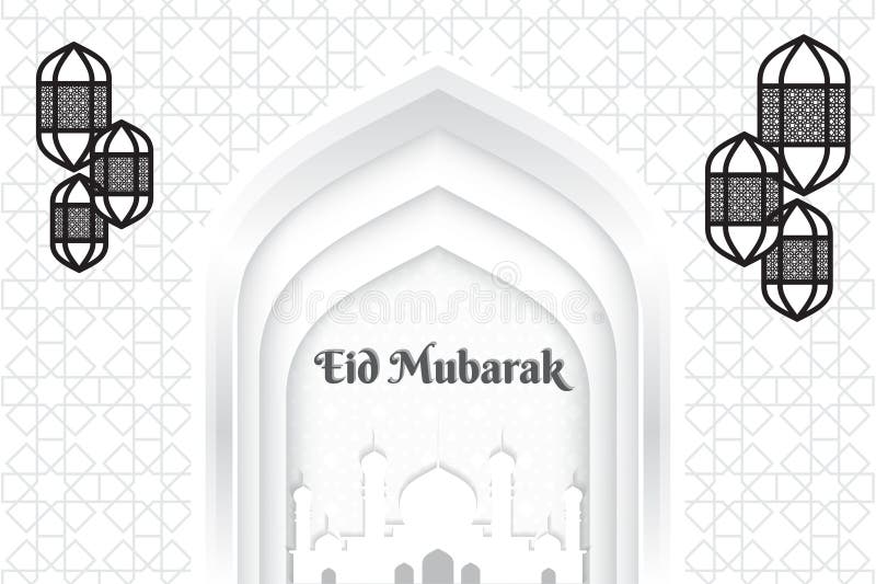 Eid Card Black White Stock Illustrations – 3,628 Eid Card Black White ...