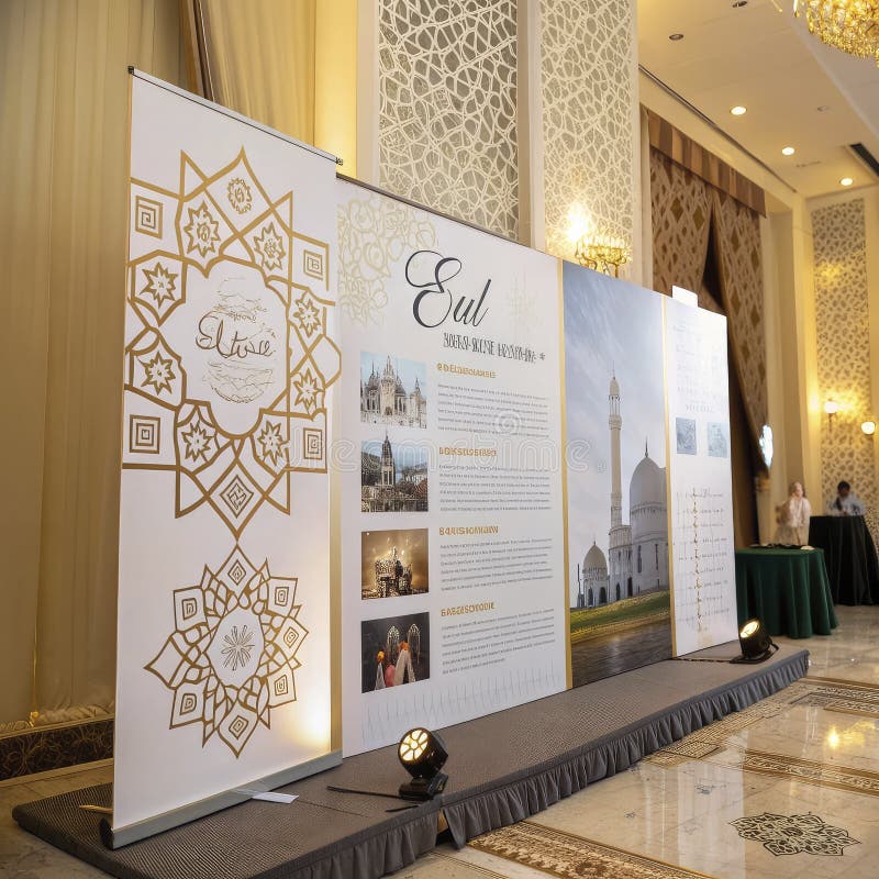 Eid Presentation Setup Featuring a Large Display for Friends & Family ...