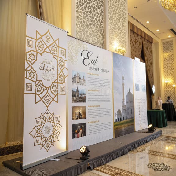 Eid Presentation Setup Featuring a Large Display for Friends & Family ...