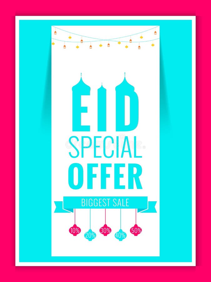 Eid Special Offer Abstract stock illustration. Illustration of glossy ...