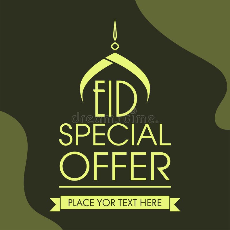 Eid Special Offer Poster or Template Design Stock Illustration ...