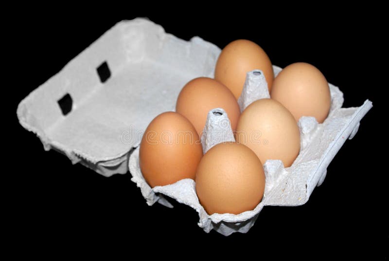 Doos van eieren stock foto. Image of doos, ingrediënt - 6129504