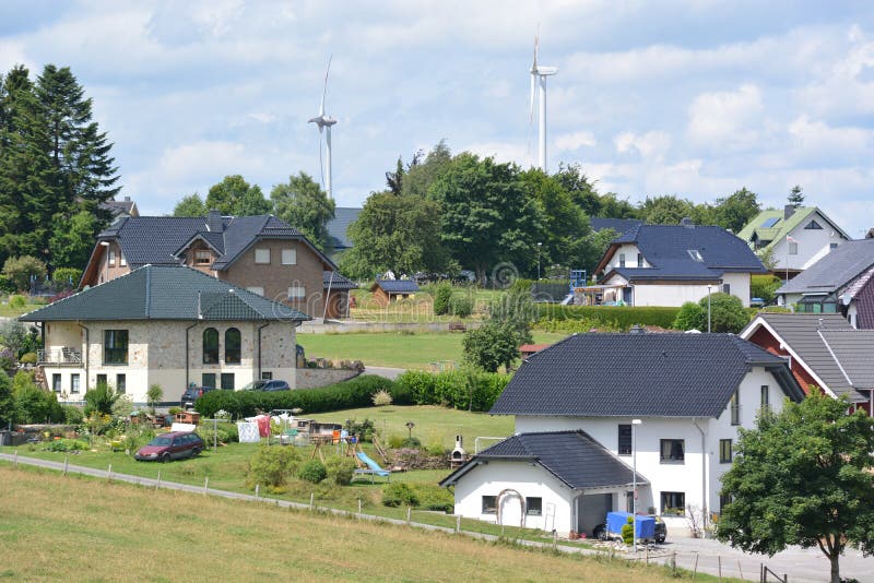 Eifel in Germany with Houses Editorial Image - Image of germany, city ...