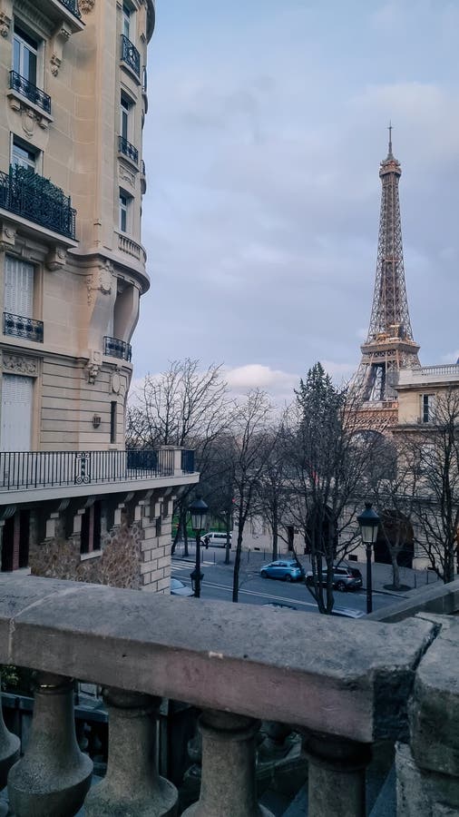 Eifel Tower in Paris from Below. Part of the Eifel Tower Just Below it ...