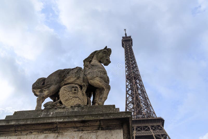 The Eifel Tower editorial stock image. Image of travel - 74735254