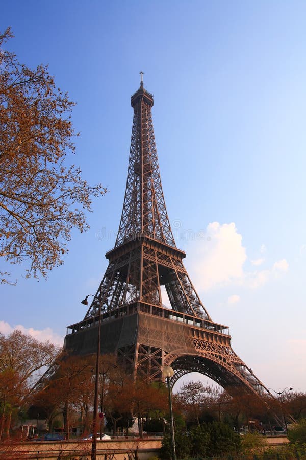Eiffel Tower stock image. Image of monument, tree, historical - 15604027