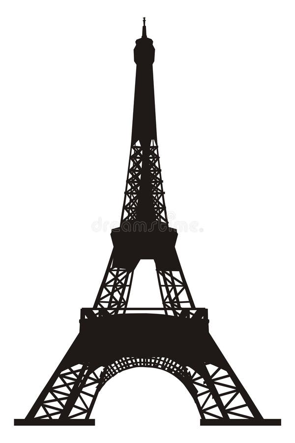 Eiffel tower stock illustration. Illustration of shadow - 1730917