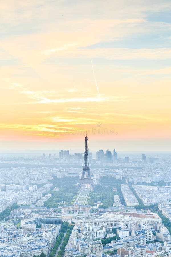 Eiffel Tower with Blue Sky, Paris Stock Image - Image of eiffel ...