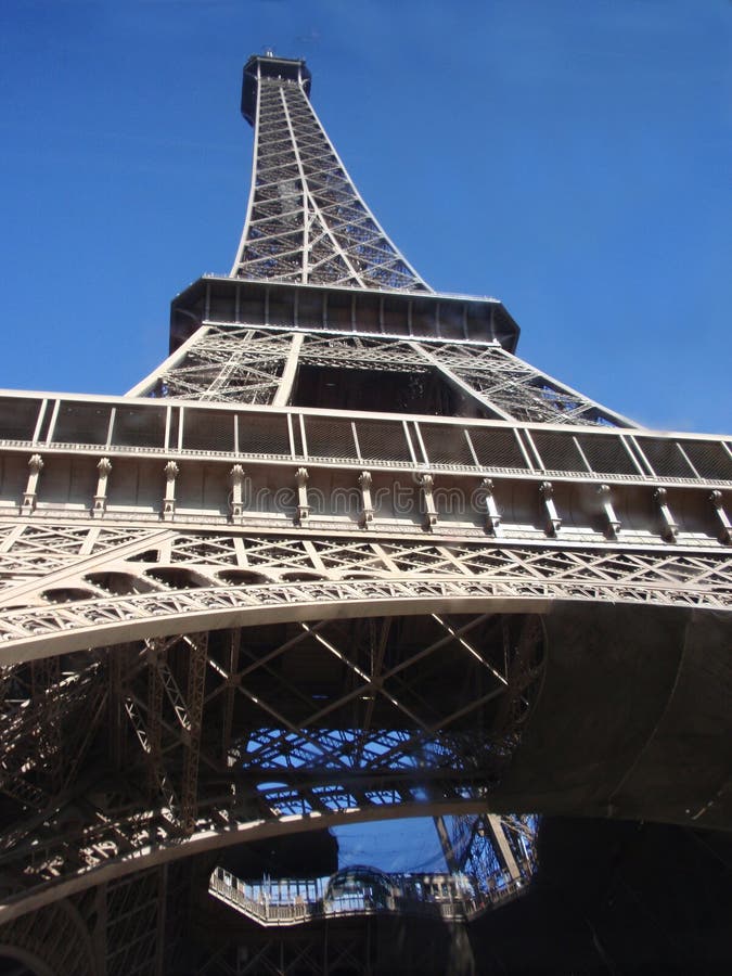 Eiffel tower from bottom stock image. Image of above - 13045109