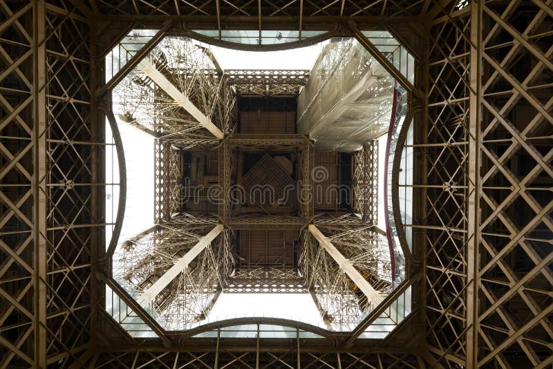 Eiffel Tower from the Bottom View Stock Photo - Image of blue, eiffel ... Eiffel Tower from the Bottom View Stock Photo - Image of blue, eiffel ...