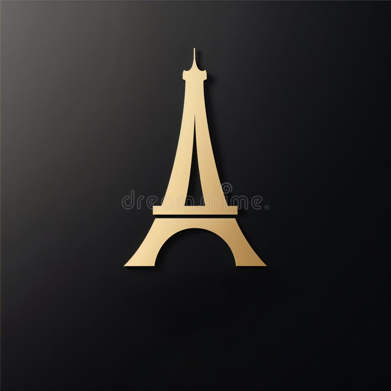 Eiffel Tower Tower Emblem Logo Variations Stock Illustration ...