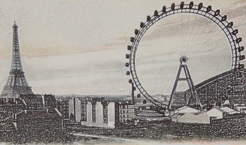 Eiffel Tower and the Ferris Wheel in Paris France Stock Photo - Image ... Eiffel Tower and the Ferris Wheel in Paris France Stock Photo - Image ...